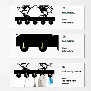Mickey and Minnie's Love Theme Wall Decor Hooks Customize Household Door Decor Hooks Multi-Function Wall Coat Bags Clothes Hook Keys Holder