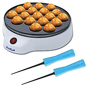 Takoyaki Maker with 2 Soft Type Takoyaki Picks by StarBlue
