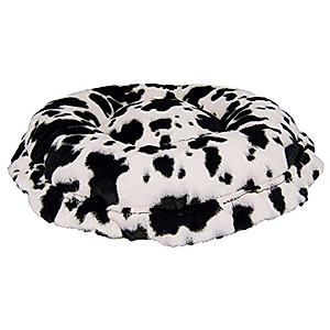 Bessie and Barnie Ultra Plush Spotted Pony/ Snow White Deluxe Luxury Shag Dog/Pet Lily Pod Bed Machine Washable