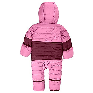 Snonook Baby Snowsuit Boys' & Girls' Insulated Powder Light Waterproof Snowsuit - Infant Snowsuit, Pink/Dark Rasberry, 6/12 Months