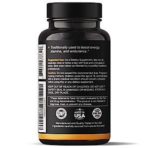 Natgrown Organic Maca Root Powder Capsules 1500 mg with Black + Red + Yellow Peruvian Maca Root Extract Supplement for Men and Women - Vegan Pills