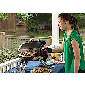 Cuisinart CGG-180TS Petit Gourmet Portable Tabletop Gas Grill, Stainless Steel