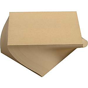 Chipboard Sheets 8.5" x 11" - 100 Sheets of 22 Point Chip Board for Crafts - This Kraft Board is a Great Alternative to MDF Board and Cardboard Sheets