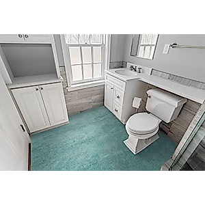 Garland Rug Room Size Washable Bathroom Carpet, 5-Feet by 6-Feet, Sea Foam