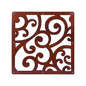 Hanging DIY Room Divider, Decorative Separation Screen Panels, Wood-Plastic DIY Privacy Partition Wall for Bedroom Sitting Room Office Shop, 29cm (Size :10pcs) (Color : Style 2, Size : 5PCS)