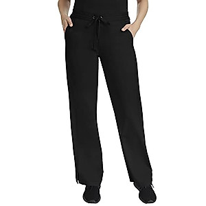 Healing Hands Scrub Pants for Women 2 Pocket Elastic Back Drawstring Pant Purple Label 9095 Taylor Black M
