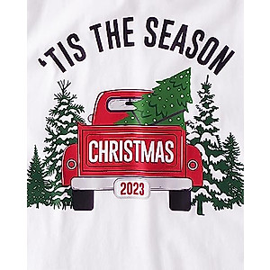 The Children's Place,Family Matching, Christmas Pajama Sets. Fleece,RUBY,Large (10/12)