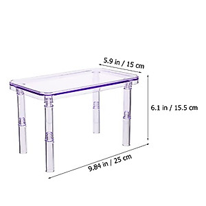 Hamster Play Platform Plastic Chinchilla Toy Hamster Bed Cage Food Bowl Drinking Platform for Dwarf Syrian Hamsters Gerbils Mice Degus Purple