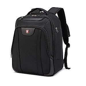SWISSGEAR Carry-On Backpack with Quick Access Laptop Section - Fits laptops up to 17.3-Inch and Tablets - Black (SWA2328BD), Black, under-seat, Laptop