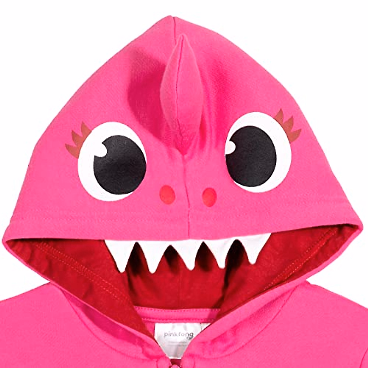Pinkfong Baby Shark Little Boy Girl Kids Zip Up Cosplay Hoodie 6-6X Pink