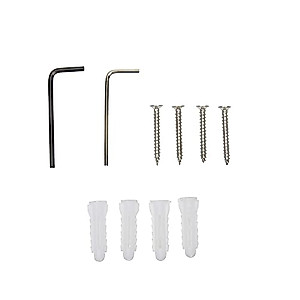 Matte Black Bathroom Towel Rack Shelf, Hanging Wall Mounted Decor (24 in)