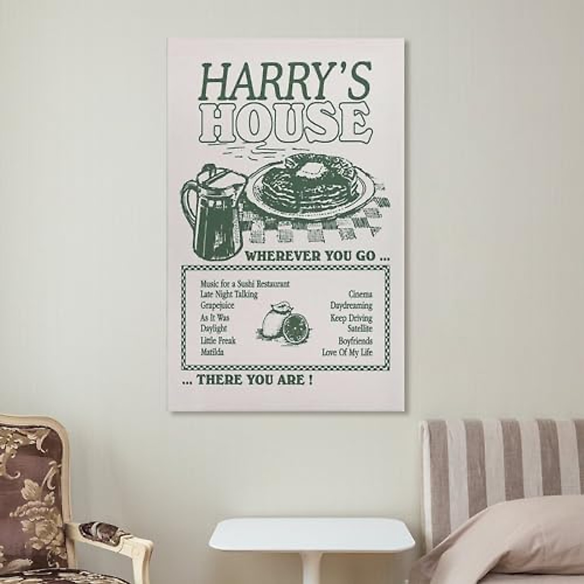 Harry's music House Styles Music Album Posters (1) Wall Art Paintings Canvas Wall Decor Home Decor Living Room Decor Aesthetic 08x12inch(20x30cm) Unframe-style