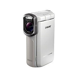 SONY HANDYCAM Waterproof Digital HD Movie Camera HDR-GW77V W?White - International Version (No Warranty)