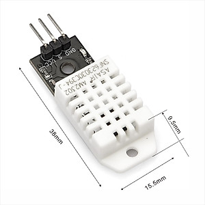 Gowoops 2pcs DHT22/AM2302 Digital Humidity and Temperature Sensor Module for Arduino Raspberry Pi, Temp Humidity Gauge Monitor Electronic Practice DIY Replace SHT11 SHT15
