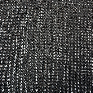 DII Woven Paper Storage Bin, Metallic Lurex, Black, Small Round