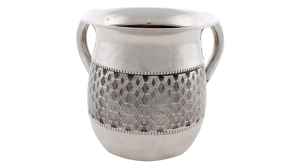 Unbreakable 6.5-Inch Jewish Ritual Washing Cup - Elegant & Durable