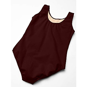 SANSHA Girls' Signature Tank Leotard Y2552C Skylar, Burgundy, 18 Years Big Kid I