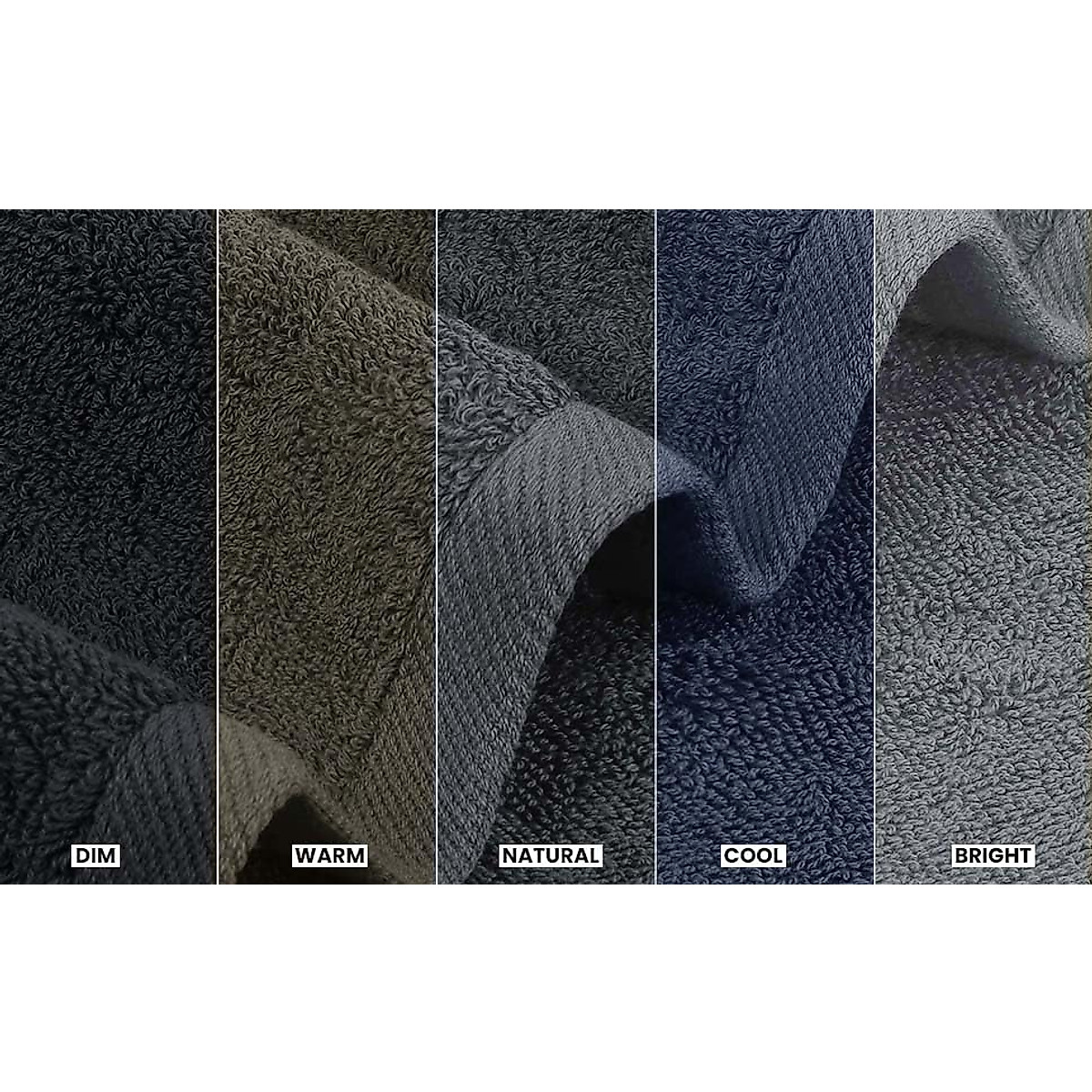 Utopia Towels 4 Pack Premium Bath Towels Set, (27 x 54 Inches) 100% Ring Spun Cotton 600GSM, Lightweight and Highly Absorbent Quick Drying Towels, Perfect for Daily Use (Grey)