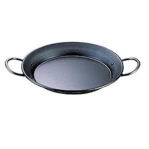 Endo Shoji PPE1026 Professional Paella Pan, 10.2 inches (26 cm), Super Embossed, Iron, Made in Japan