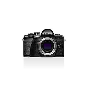 Olympus OM-D E-M10 Mark III Micro Four Thirds System Camera, 16 Megapixels, Image Stabilizer, Electronic Viewfinder, 4K Video, Black