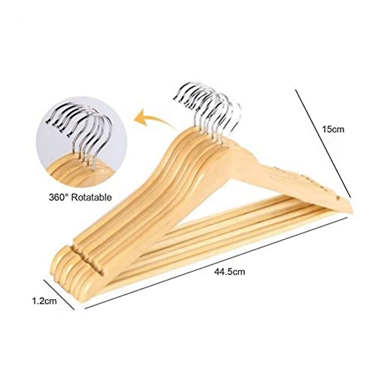 WALNUT 1Pcs Practical Hangers Using Wooden Hangers Non-Slip Space-Saving Clothing Coat Rack Accessories