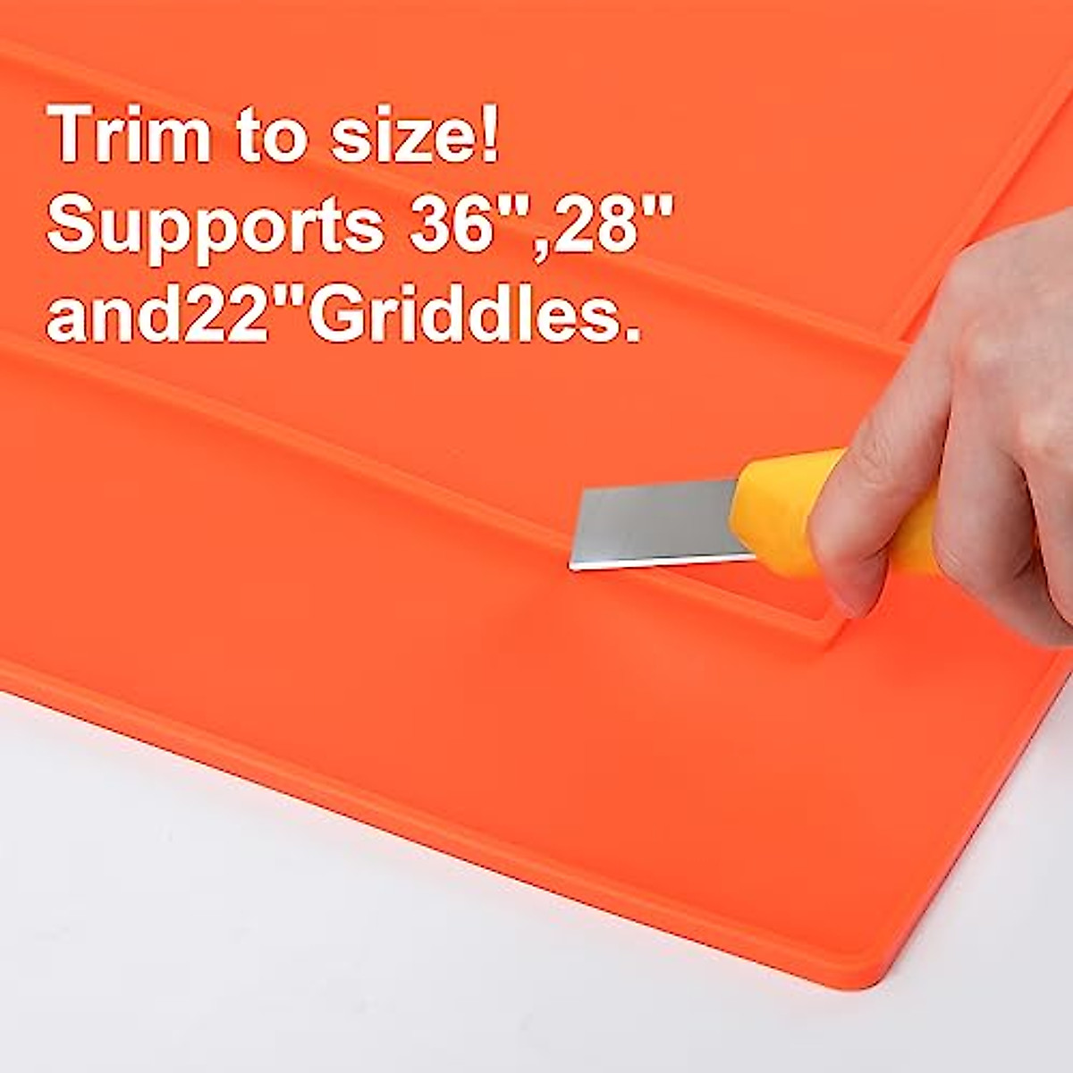 36'' Griddle Mat for Blackstone, Cuttable Silicone Griddle Mat Non-Stick Grill Mats Griddle Grill Silicone Cover Griddle Protective Mat Griddle Mat Protector (36/28/22inch)