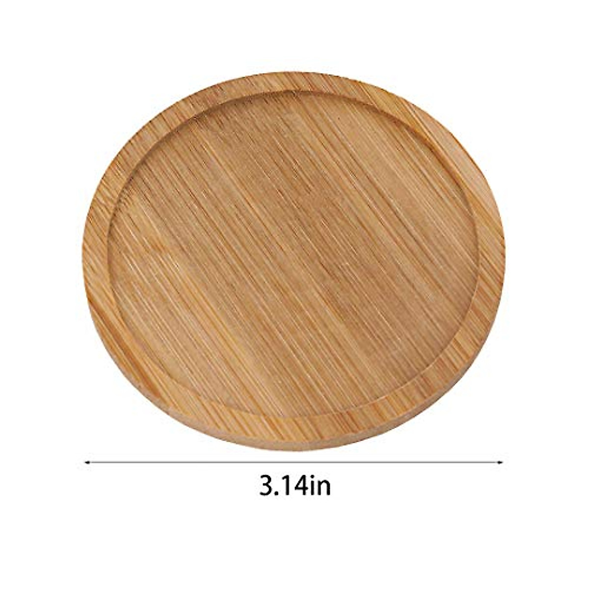 Segreto Succulent Plant Pots Marbling Pattern Flower Pots Ceramic Planter for Cactus Plants Container Bonsai Pots with Bamboo Tray and Drainage Hole for Home Decor,Set of 2