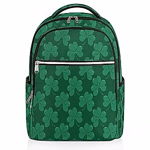 bisibuy St. Patrick's Day Women Travel Laptop Backpack, 16.1 Inches Computer Backpack, Durable Water-Repellent Travel Backpack for Business College Women Men Gift