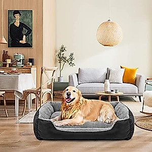 Dog Beds, Washable Pet Mattress Comfortable and Warming Rectangle Bed for Medium and Large Dogs, Cat Pets.