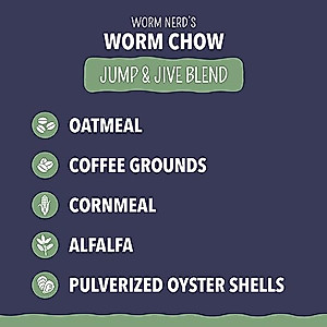 Arcadia Garden Products Worm Chow - Jump & Jive Blend - 2 lbs, Wormeries, Vermiculture, Worm Feeding, Worm Nutrition (WN37)