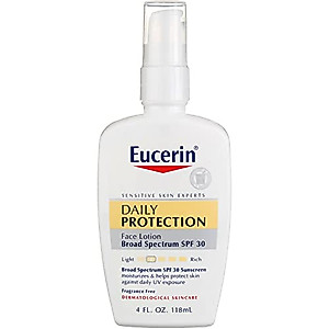 Eucerin Daily Protective Facial Lotion SPF30, 4 Ounces each (Value Pack of 4)