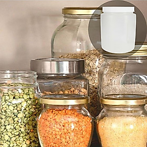 BFL Large Plastic Canisters with Twist-On Lids, 2Qt Storage of Dry Goods Snacks Chips Pet Food Liquid Arts Crafts Supply Garage or Workshop Organizing Household Items Transportation of Goods Pack of 6