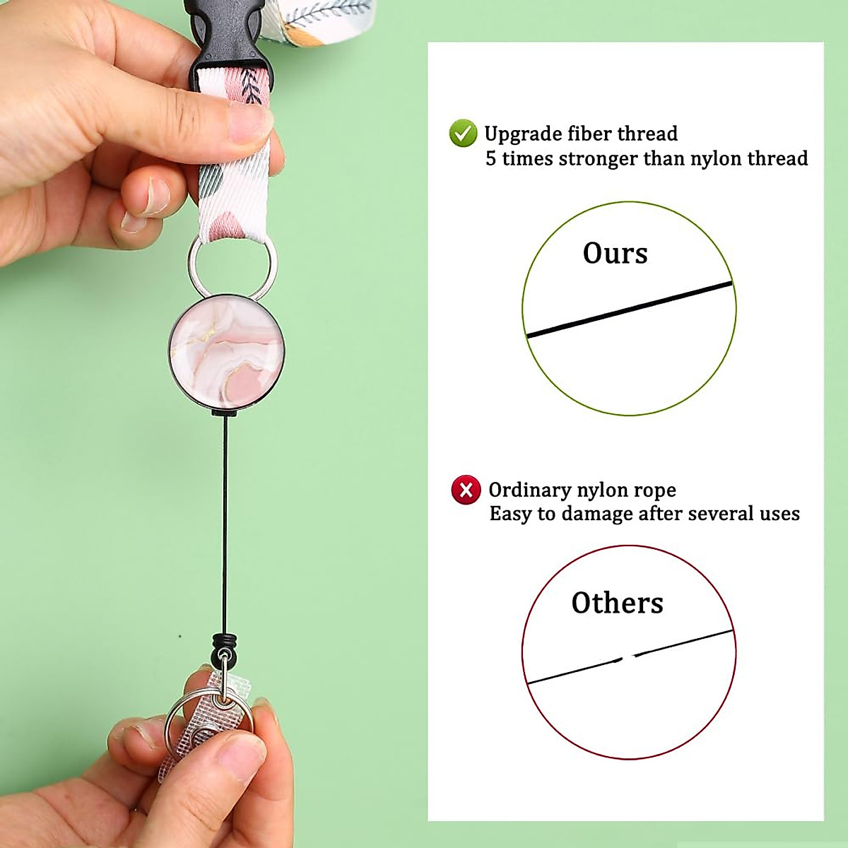 4 Pack Detachable lanyards for Cruise Ship Cards Cute Cruise Lanyards with Retractable Badge Reel and Waterproof ID Badge Holder