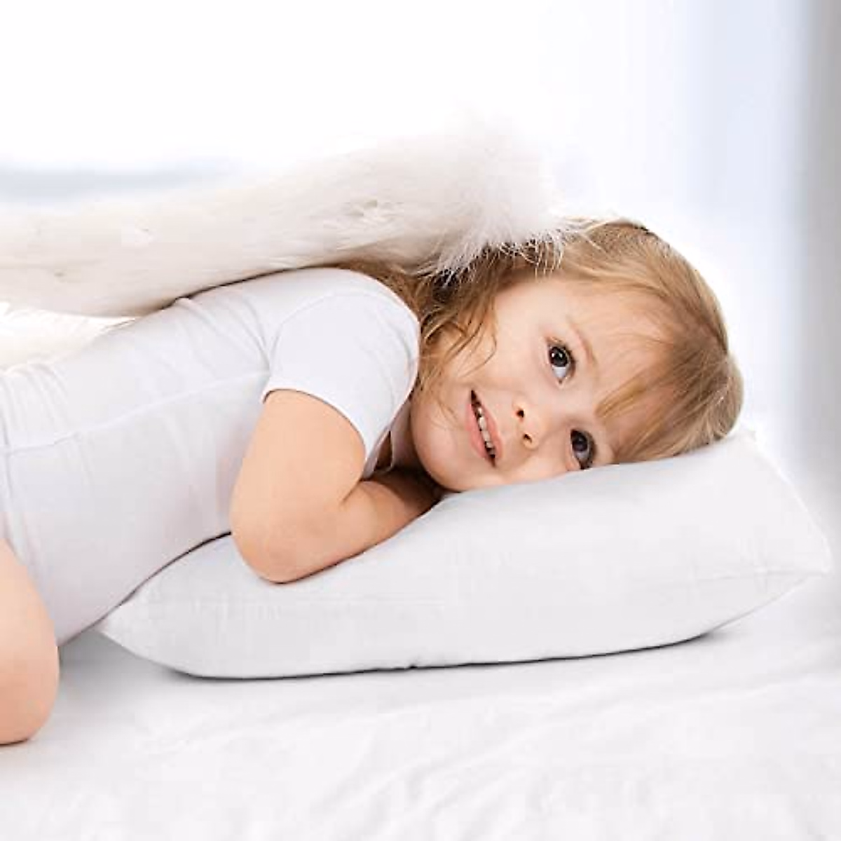 Nestl Toddler Pillow – Pack of 2 Baby Pillows for Sleeping – Organic Cotton Kids Pillow – Soft Cool Travel Kids Pillow – 13 x 18 Inches