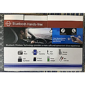 Car Radio Bluetooth Single DIN Car Stereo Audio, MP3 Player Car Stereo 1 DIN with Bluetooth Handsfree/ FM/ Dual USB/ TF/ AUX/ EQ/ Quick Charge, with Wireless Remote Control