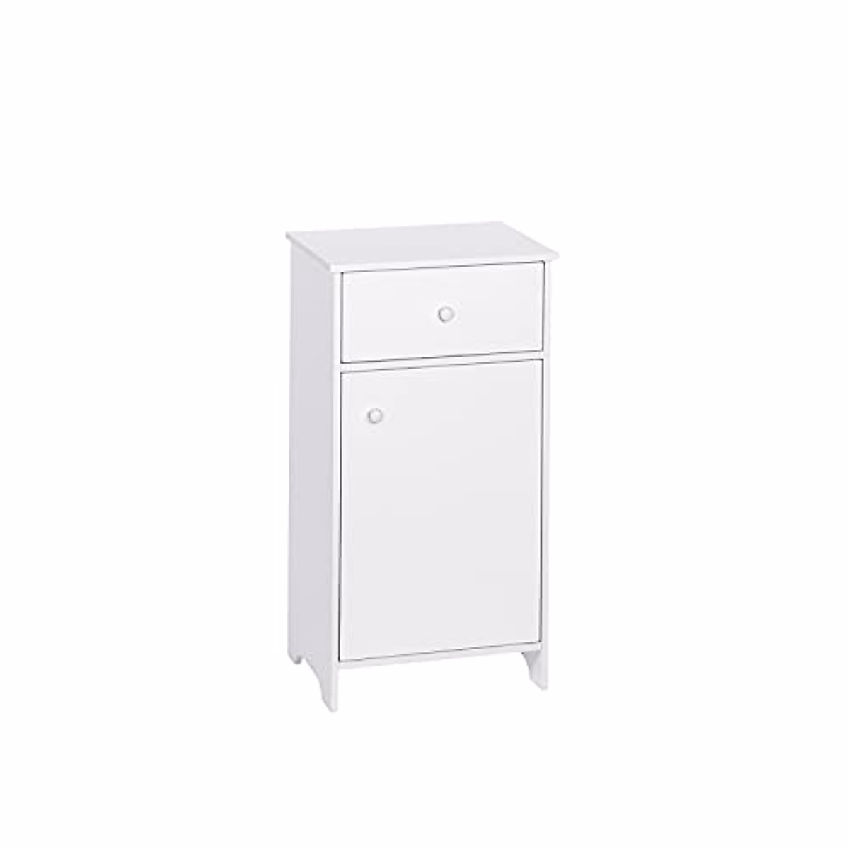 RiverRidge, White Medford Single Door Floor Cabinet with Drawer, One Size