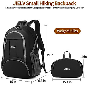 JIELV Lightweight Packable Backpack 30L Small Foldable Hiking Backpack Waterproof Daypack Travel for Women Men Valentines Day Gifts(Orange-1)