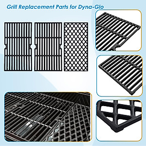 BBQration 70-01-911 Grill Grate for Dyna-Glo 4-Burner Gas Grill DGH450CRP DGH450CRN-D DGH450CRP DGH450CRN DGH451CRP DGH451CRP-D Cooking Grate for Dyna Glo Grill Replacement Parts
