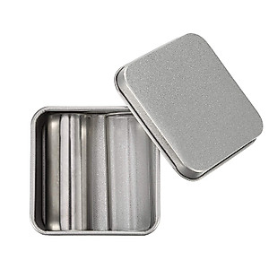 Pangda 2 Pieces Glass Slide and Stainless Steel Slide in Box for Guitar, Bass, Medium (6 cm)