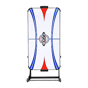 Eros 5.5-Foot Folding Air Hockey Table (Jet Black), Perfectly Sized, Lightweight, Durable, Beginner/Intermediate Friendly, and Available in Two Vibrant Colors!