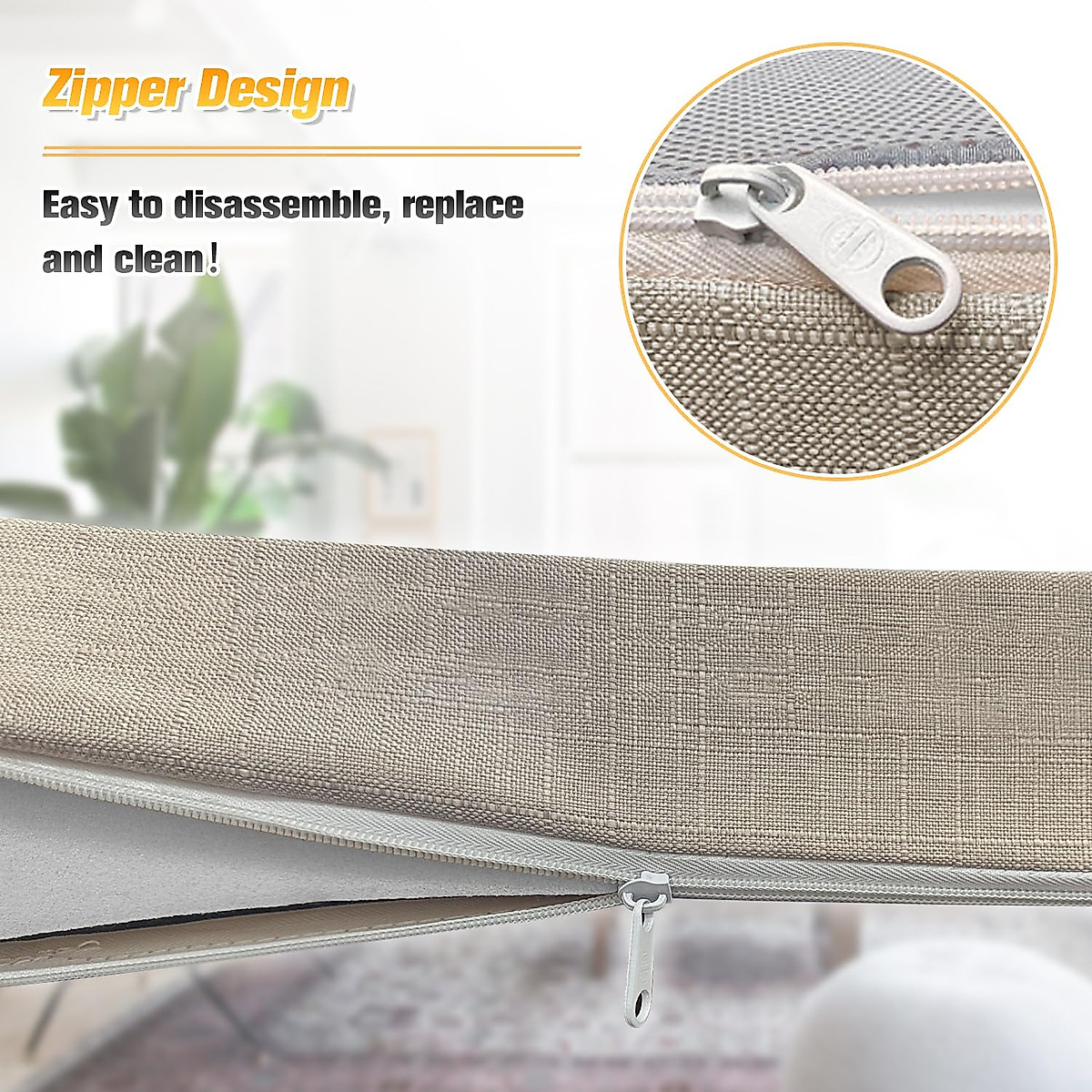 Kimgull Custom Size Bench Cushion/Bay Window Seat Pads, Soft Bench Cushion for Outdoor Furniture, Waterproof Seat Cushion, Non Slip Seat Mat for Patio Bench Swing (Thickness 1.18IN)