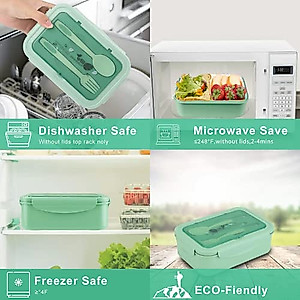 MUJUZE Bento Lunch Box for Adults, Bento Box Adult Lunch Box, Leak-Proof Bento Box, Microwable Bento Boxes, Containers for Lunch Food-Safe Materials and BPA-Free