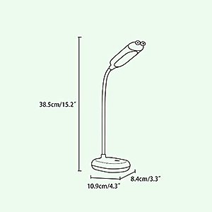 Eye-Caring Charging Plug-in Desk Lamp LED Eye Protection USB Button Dimming Can Adjust The Table Lamp In All Directions for Study and Work Office lamp (Color : White)