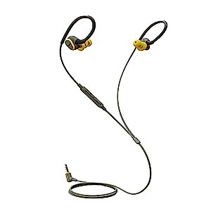 Elgin Rumble Wired Earplug Headphones with mic, in-Ear Earbuds, 3.5mm Jack, 27 dB NRR, IP67 Waterproof, OSHA CompliantEarbuds, Noise Isolating, Hearing Protection, Work Safety