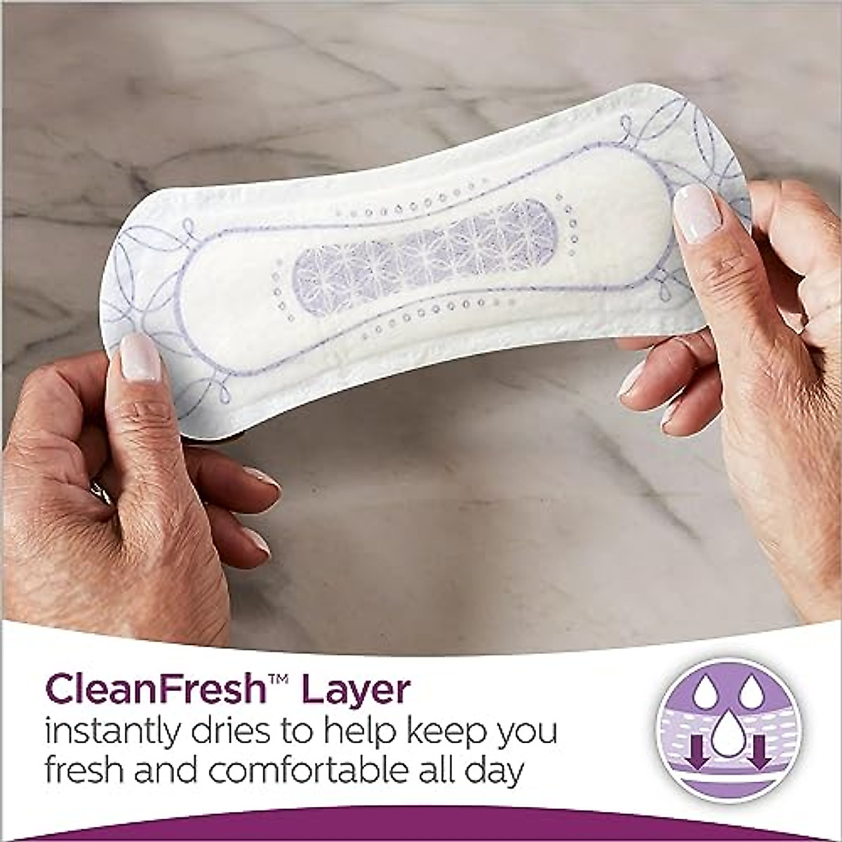 An item of Poise Very Light Absorbency Long Incontinence Panty Liners, 132 ct.-