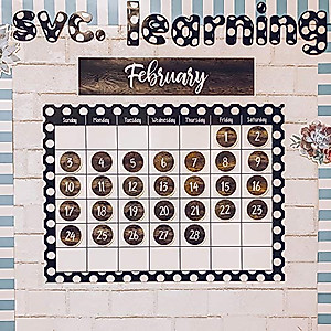 Schoolgirl Style Simply Stylish Bulletin Board Set―Calendar, Monthly Headers, Days of the Week, Seasons, Weather, Special Occasions, Birthdays (100 pc)