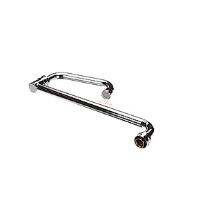 Krowne 21-426L 18" Low Lead Double Jointed Spout Replacement Kit with Adapter | Commercial Kitchen Bar Sink Accessory for Restaurant Catering Service | 18"L x 12"W x 2"H, Chrome-Plated Brass, NSF