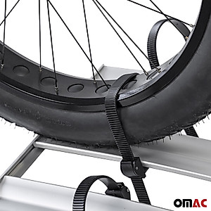 OMAC Auto Accessories Foldable Bike Rack Hitch Mounted | 3 Bicycle Carrier Racks Aadjustable Hitches Suitable for Electric Bikes and Fat Bikes