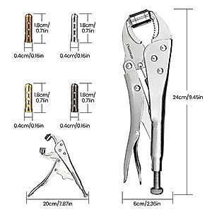Dianman Heavy Duty Aglet Crimping Tool Shoelace Aglets Tool for Repair Shoelace Tips End Hoodie Aglets Plier Aglets Installation Tool (Metal)