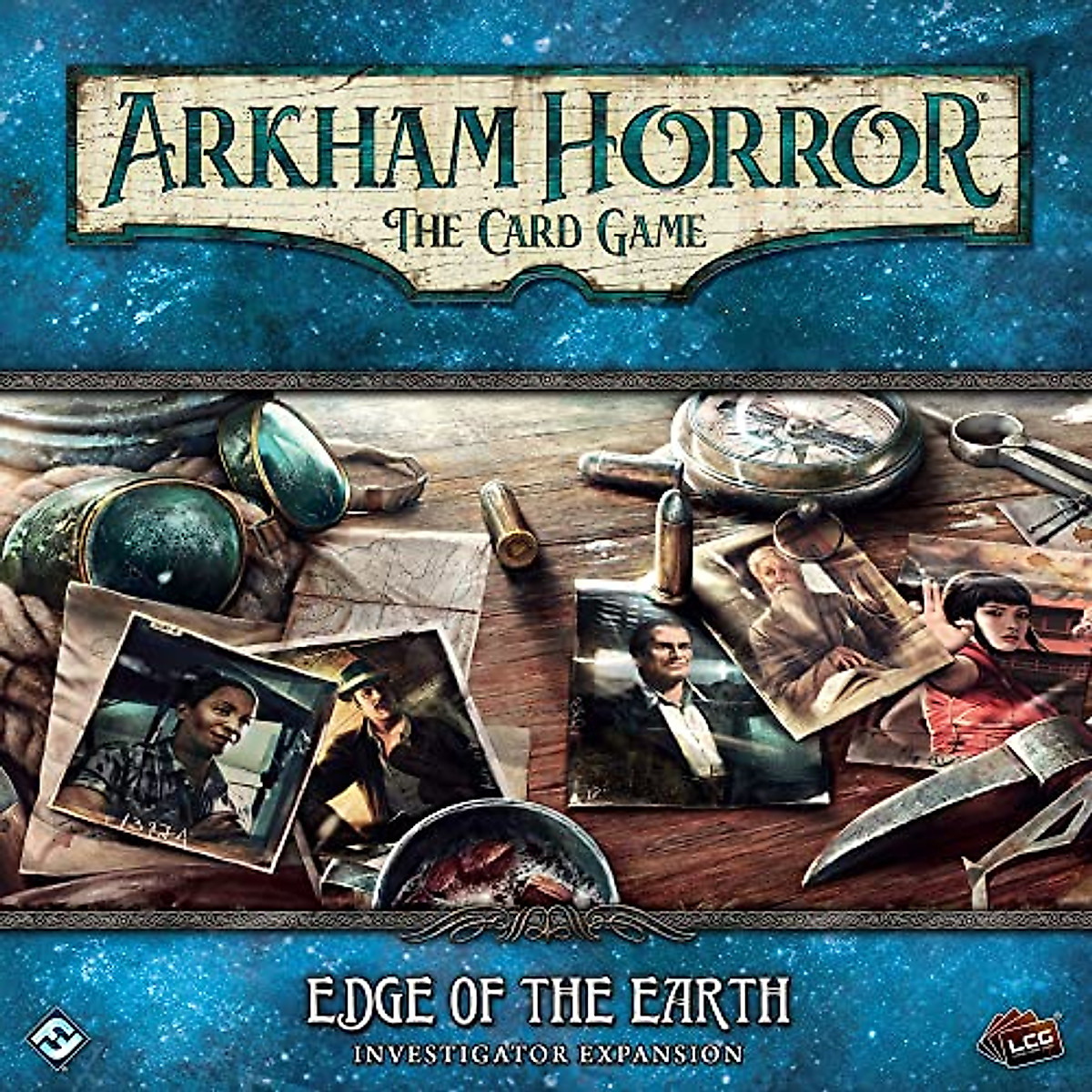 Fantasy Flight Games Arkham Horror The Card Game Edge of The Earth Investigator Expansion - Unleash New Terrors! Lovecraftian Cooperative LCG, Ages 14+, 1-4 Players, 1-2 Hour Playtime, Made